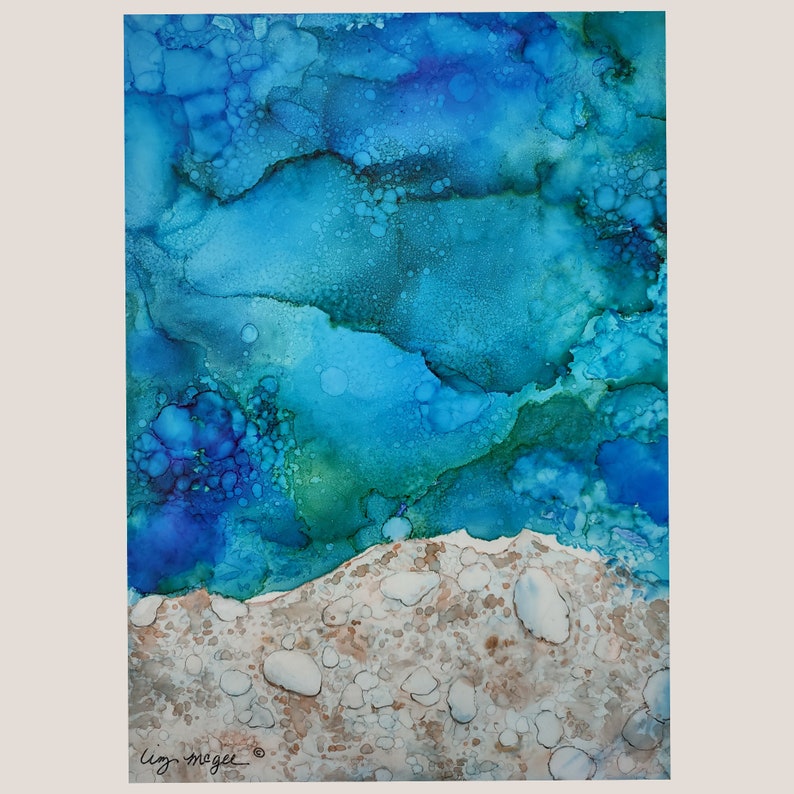 ALCOHOL INK #4 Beach Glass#4 - Etsy