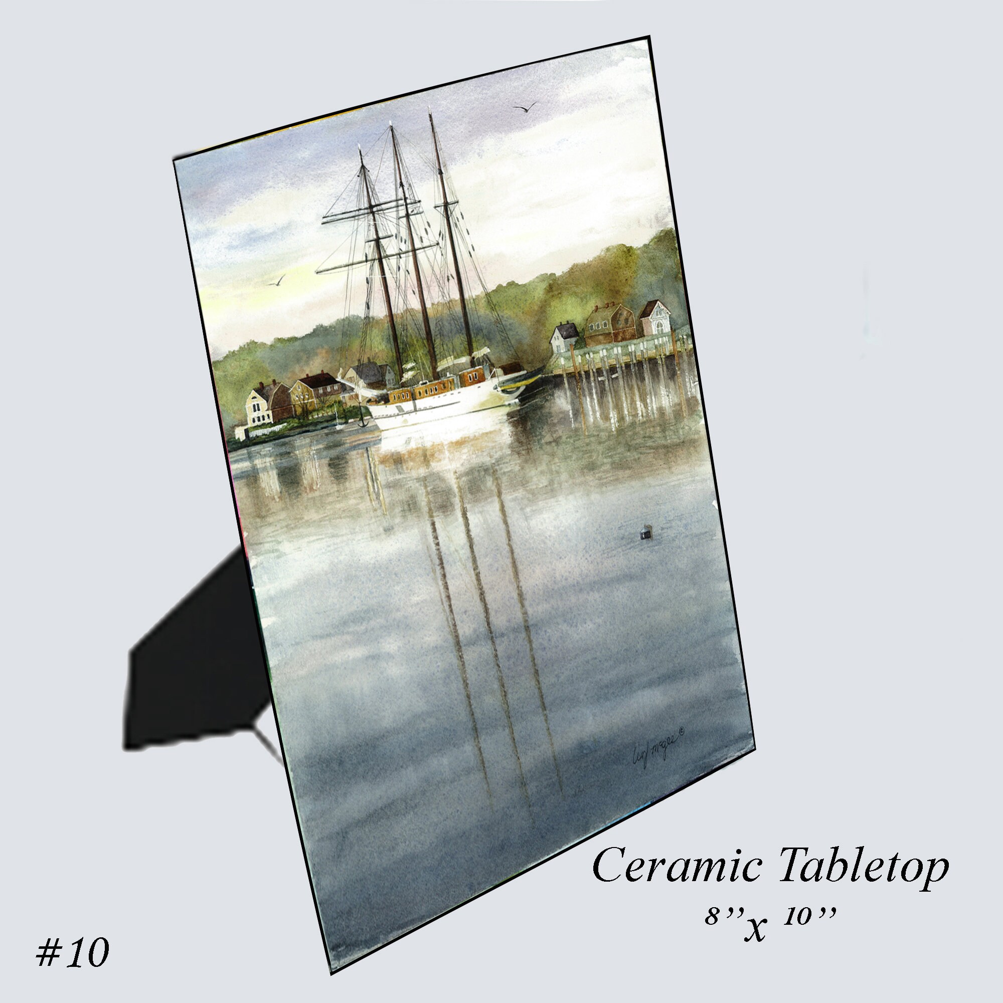 CERAMIC TABLETOP DECOR Gorgeous Original Watercolor on - Etsy