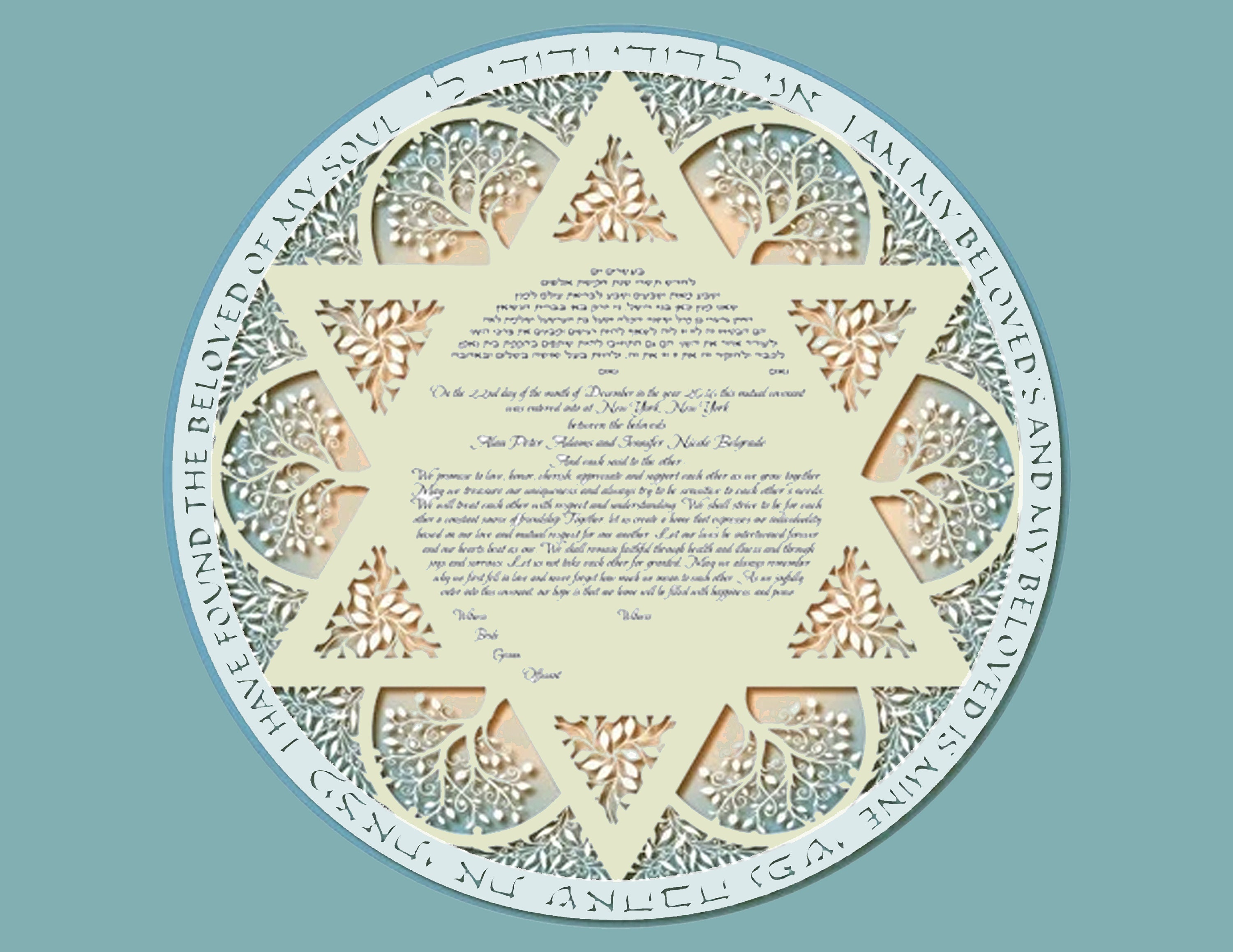 TORAH/DIGITAL Art- Ketubah - Decorated Jewish Marriage Contracts - Etsy