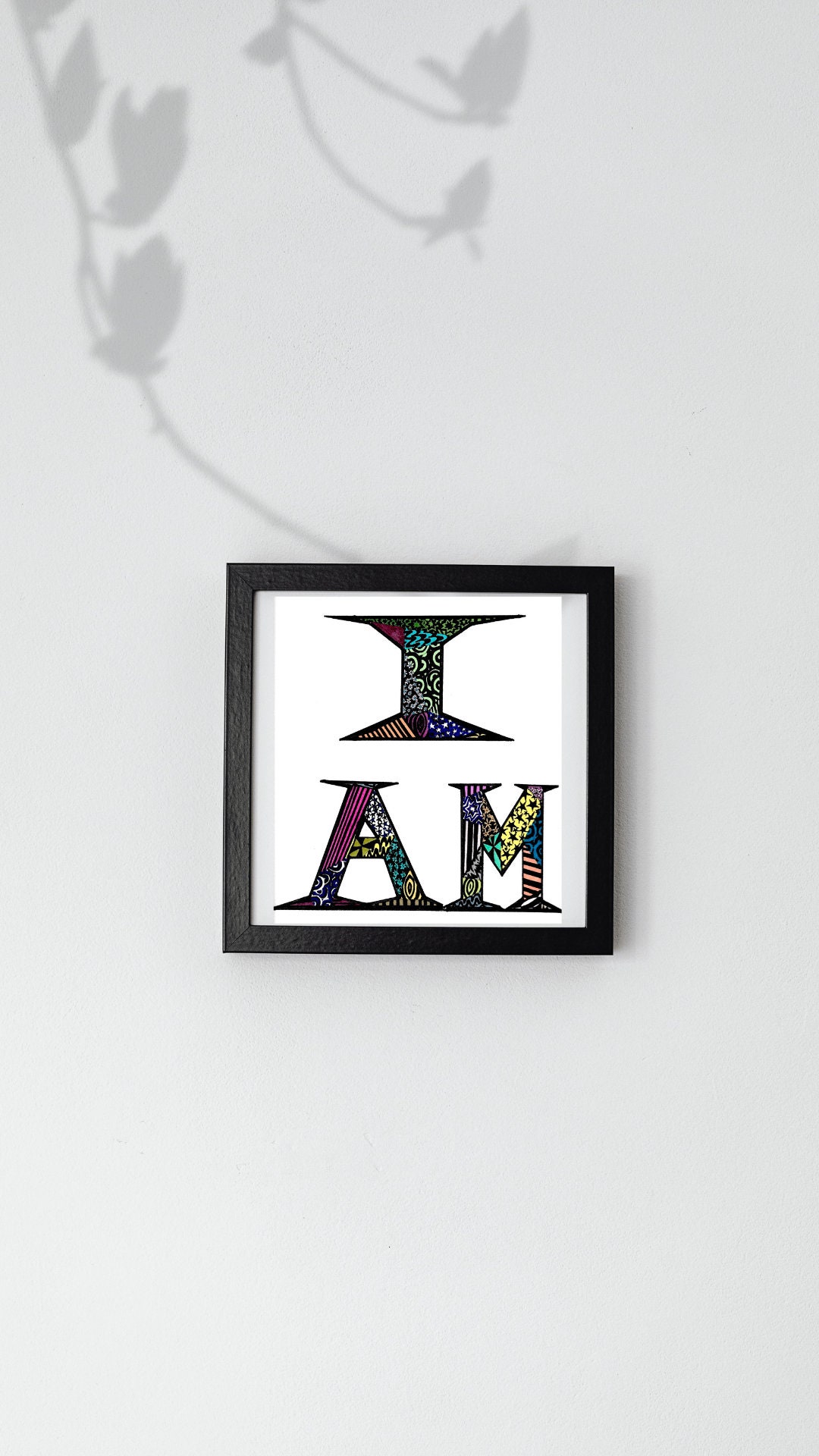 I AM Digital Art, Digital Print, Positive Affirmations, Mindfulness ...
