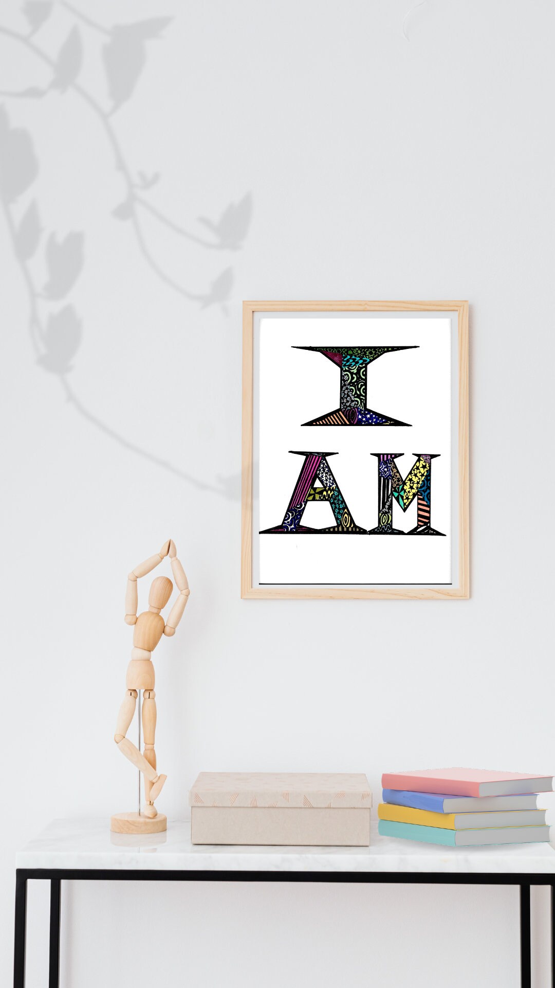 I AM Digital Art, Digital Print, Positive Affirmations, Mindfulness ...