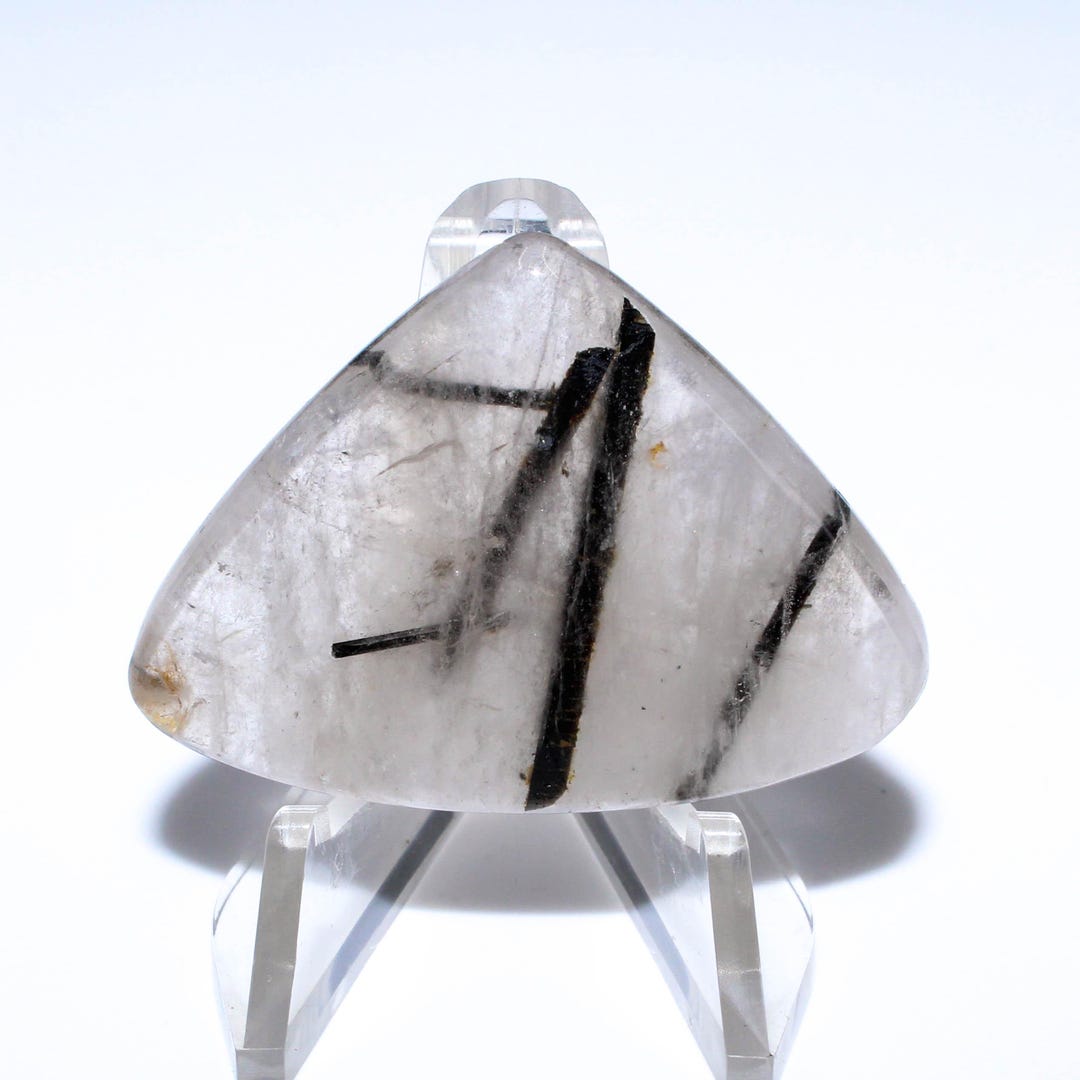 57.40 Ct. Natural High Quality Black Tourmailne Rutile Quartz Loose ...