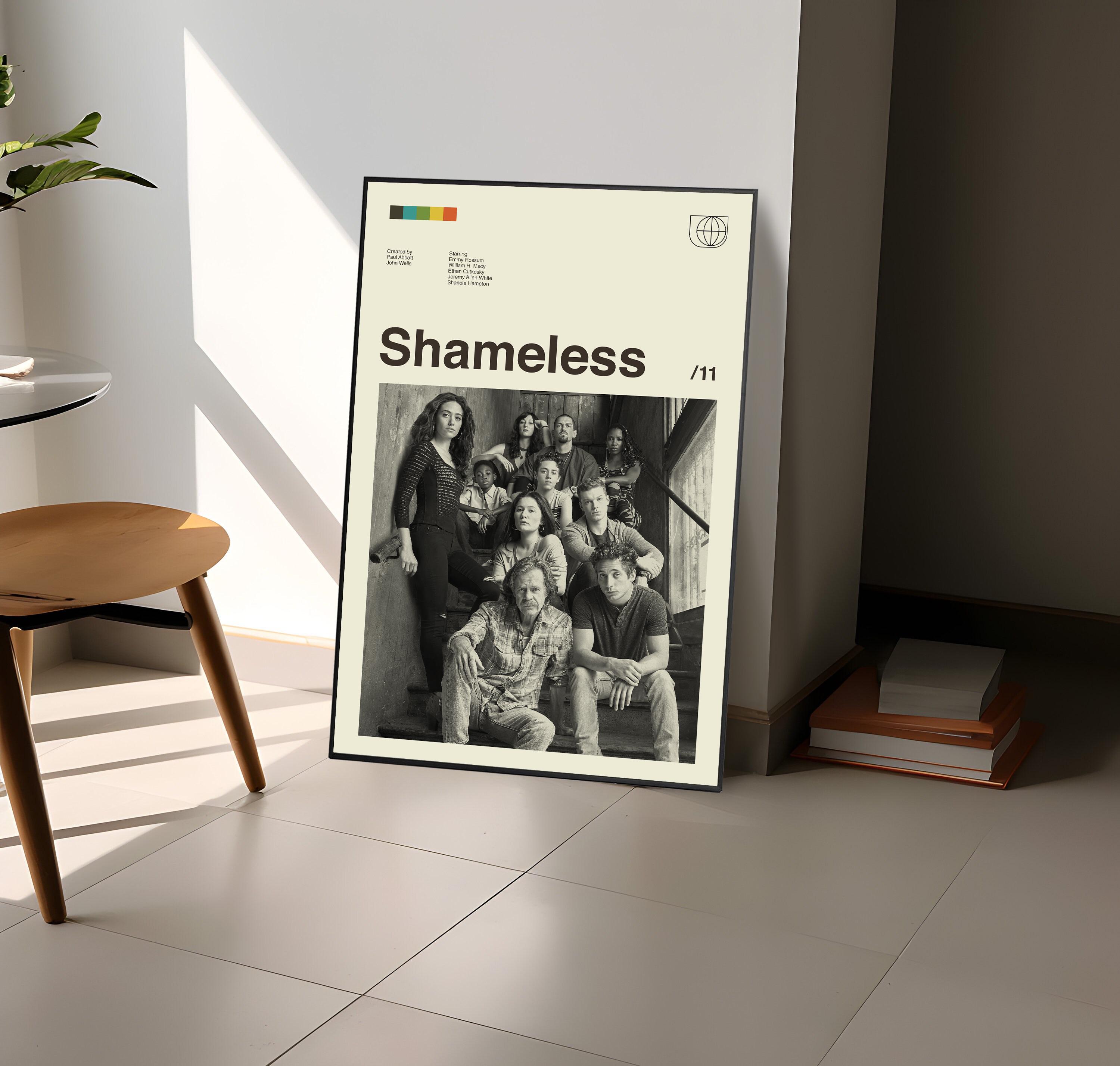 Shameless Poster, Shameless Digital Download, Mid Century Modern Art ...