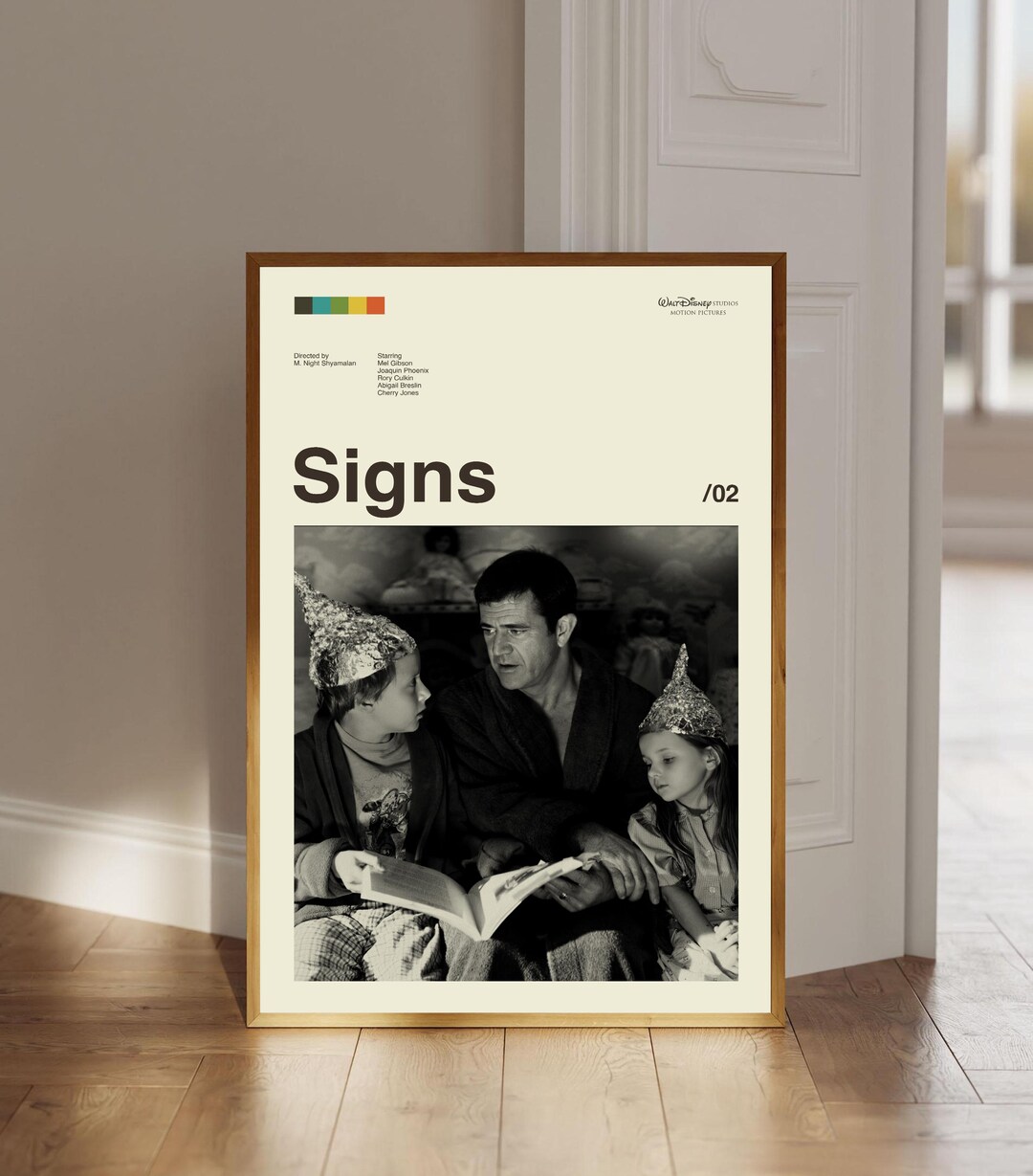 SIGNS Poster, Signs Movie, Mid Century Modern Art, Movie Print Art ...