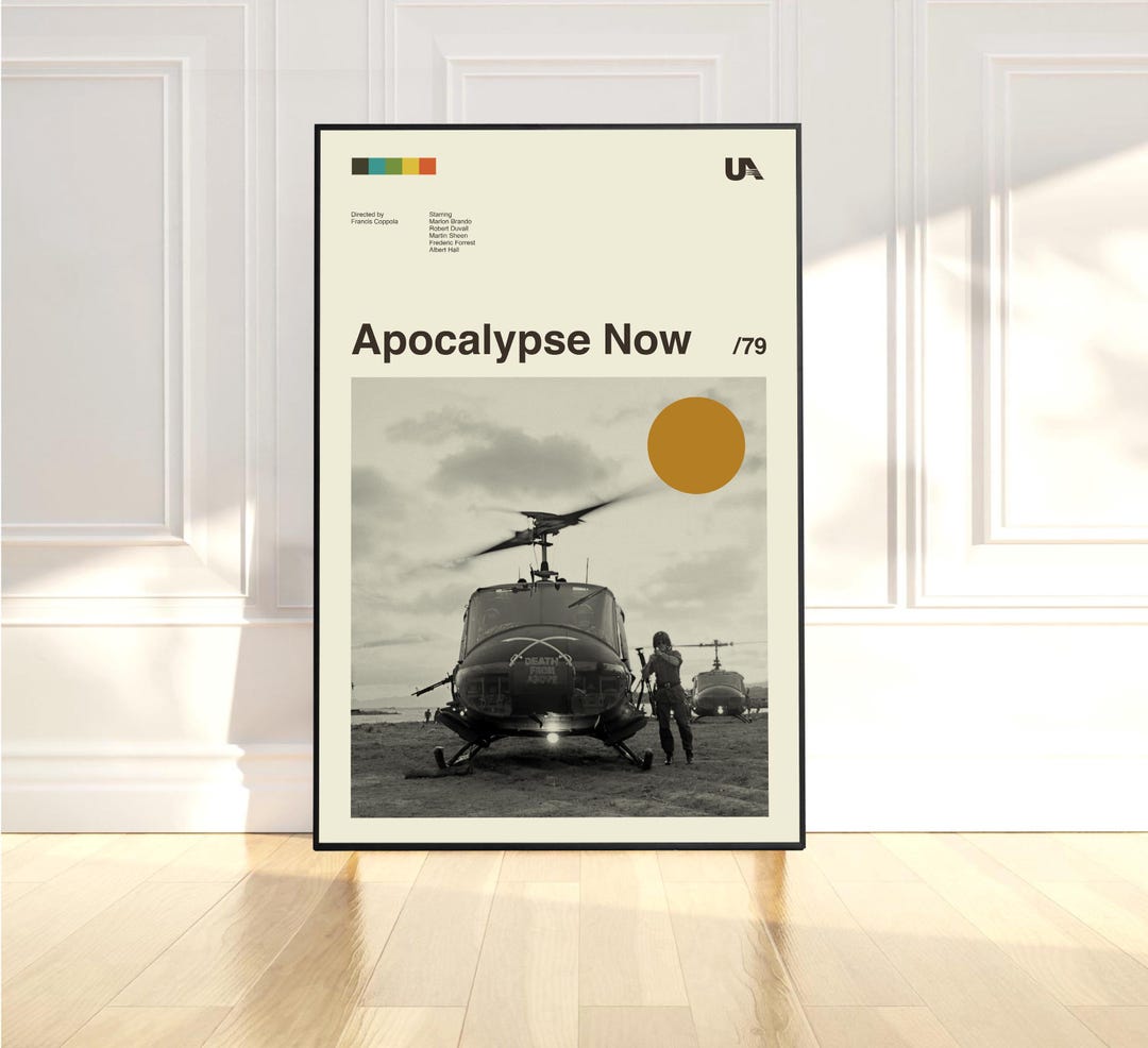 Apocalypse Now Poster, Apocalypse Now Movie Poster, Mid Century Modern ...