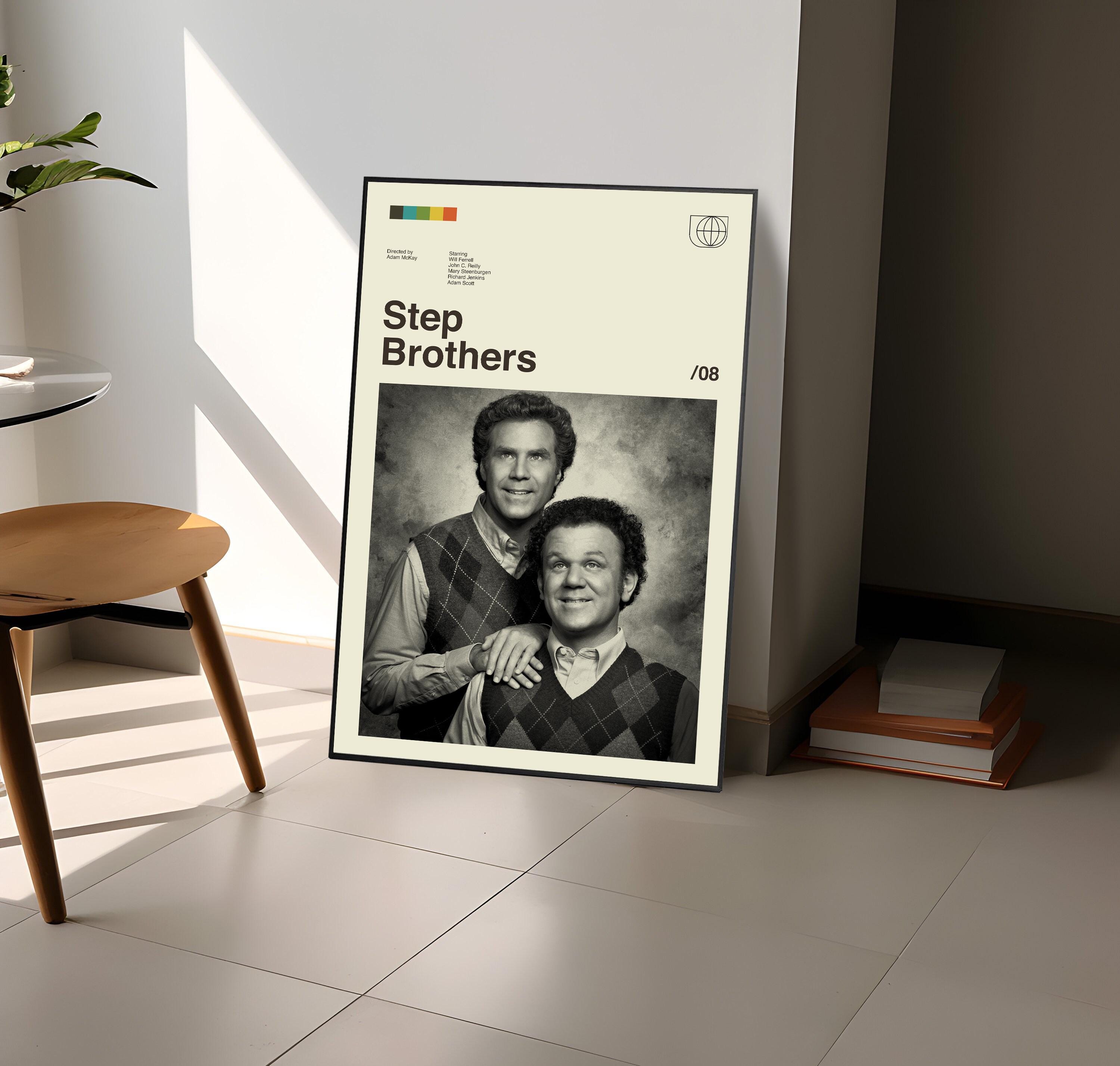 Step Brothers Poster, Step Brothers Digital Download, Mid Century ...
