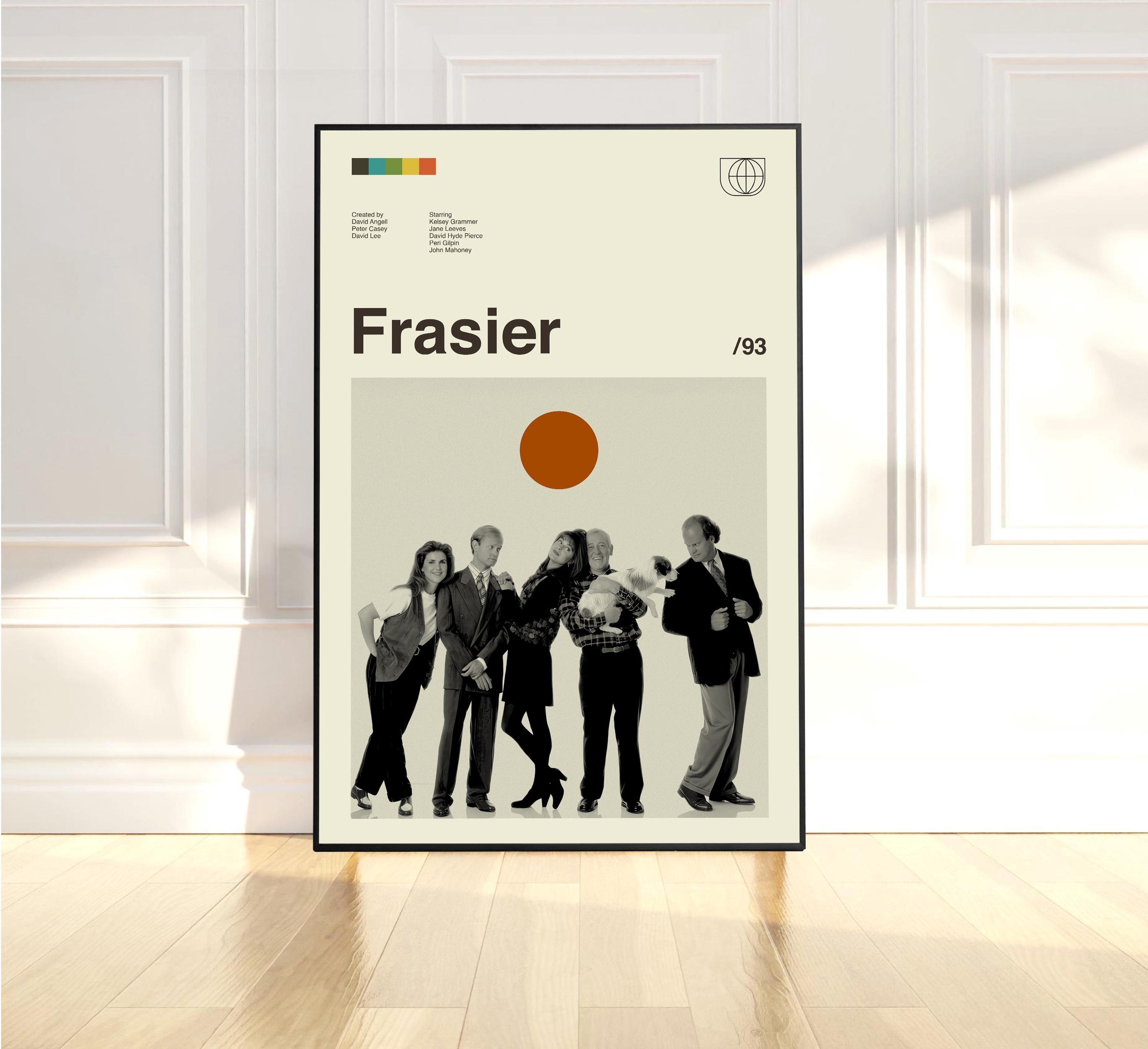 Frasier Tv Show Poster, Frasier Crane Poster, Frasier Poster, Mid ...
