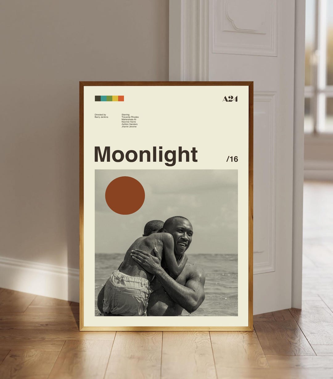 MOONLIGHT Poster, MOONLIGHT Movie Poster, Mid Century Modern Art, Movie Print Art, Retro Poster ...