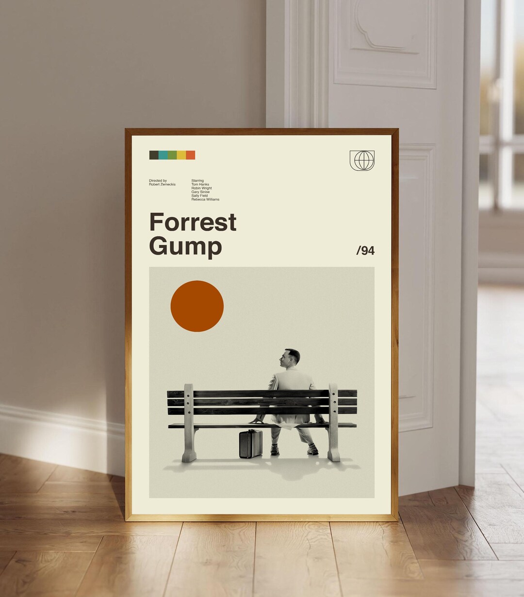 Forrest Gump Poster, Forrest Gump Retro Poster, Mid Century Modern Art ...