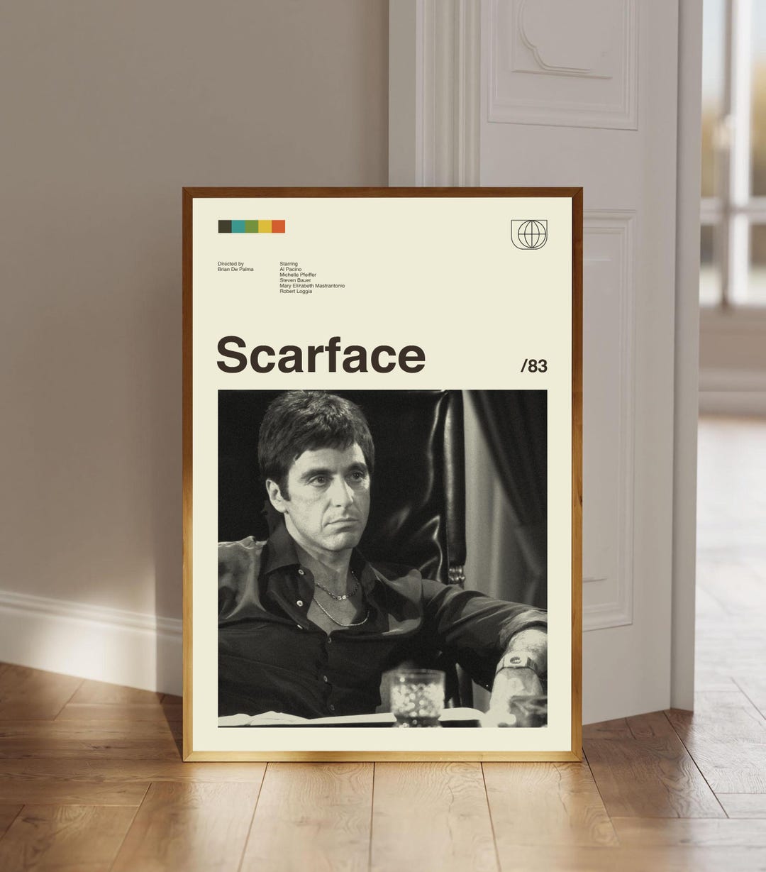 Scarface Poster, Scarface Digital Download, Mid Century Modern Art ...