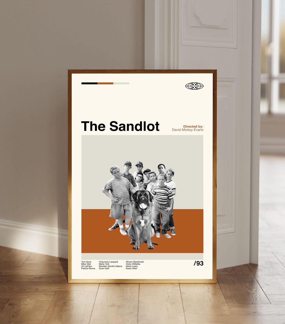 The Sandlot Movie Poster, the Sandlot Poster, Mid Century Modern Art ...