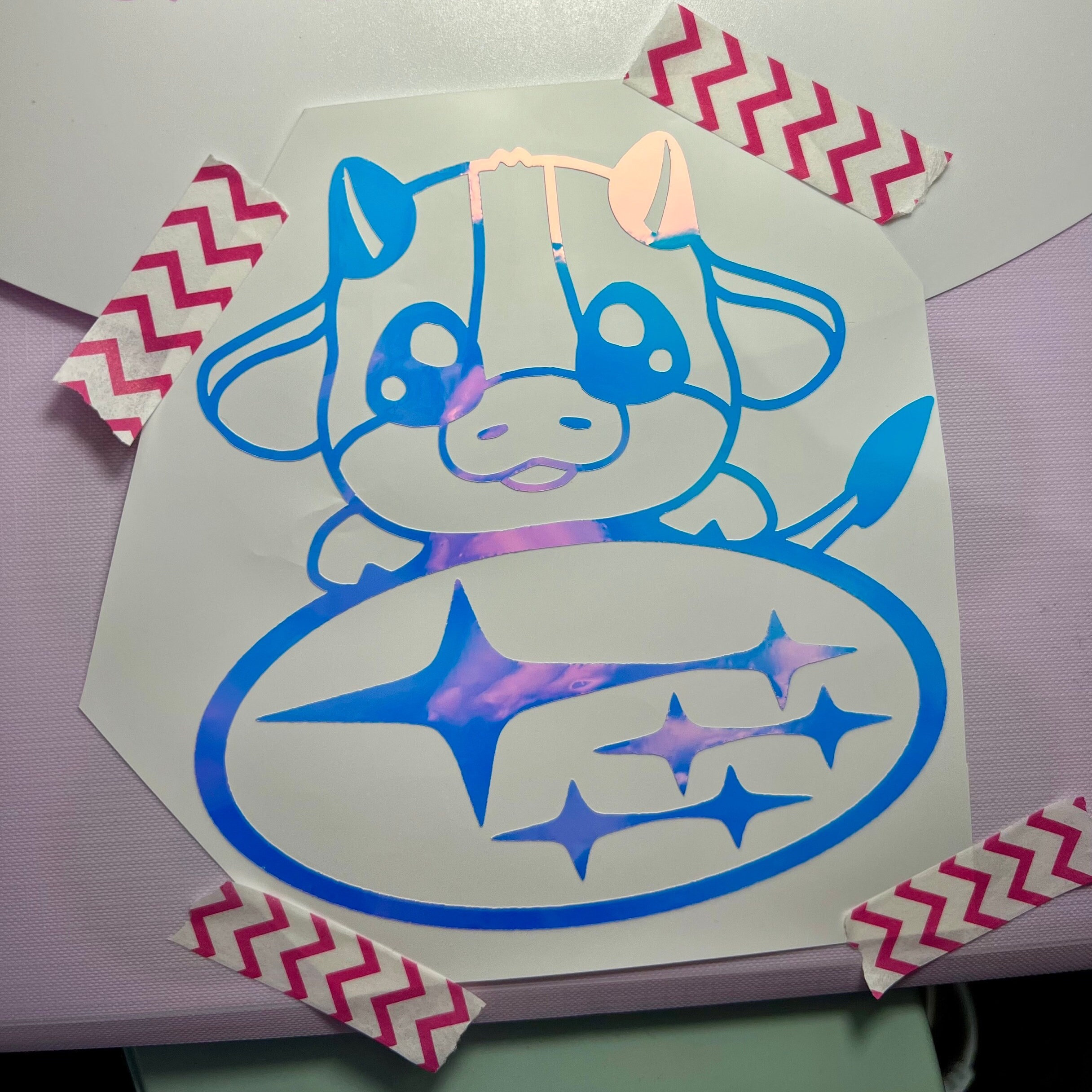 Moo Moo Subie / Subuwu / Cute Cow Subie Decal / Cute Car Decal ...