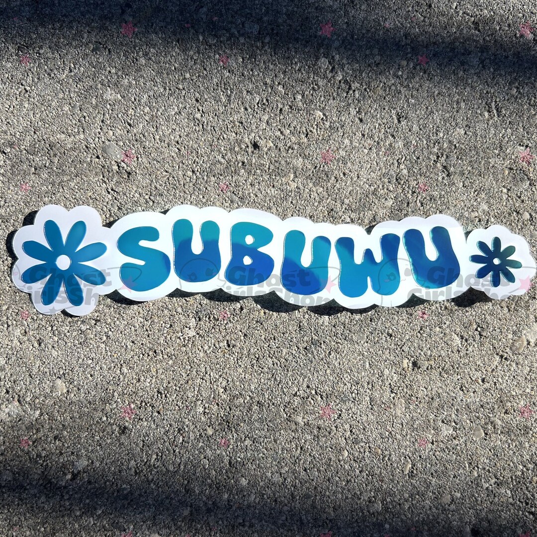 Subuwu Retro Flower Vinyl Car Decal Sticker - Etsy