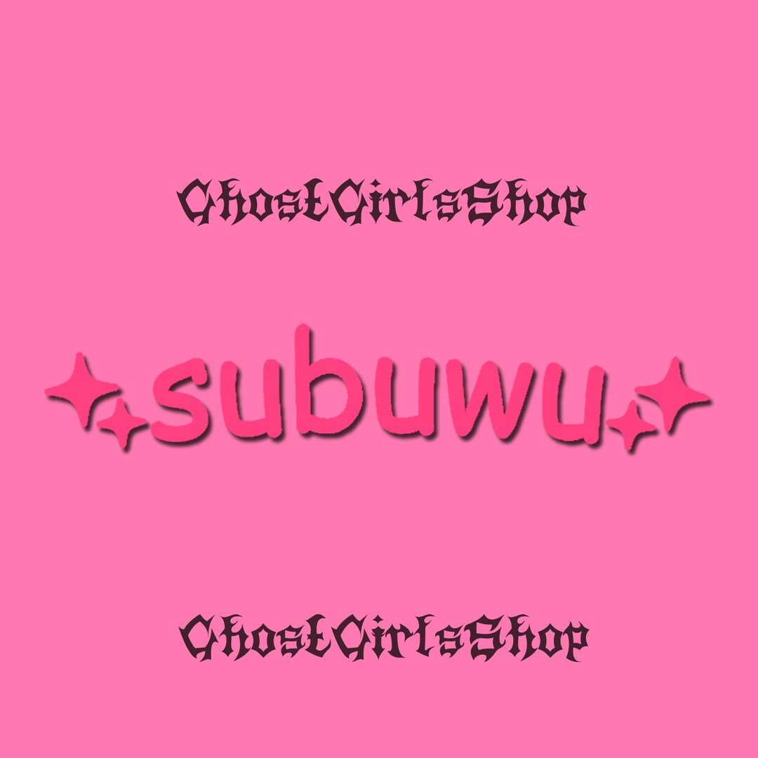 Subuwu Meme Comic Sans Sparkles JDM Vinyl Car Decal Sticker - Etsy