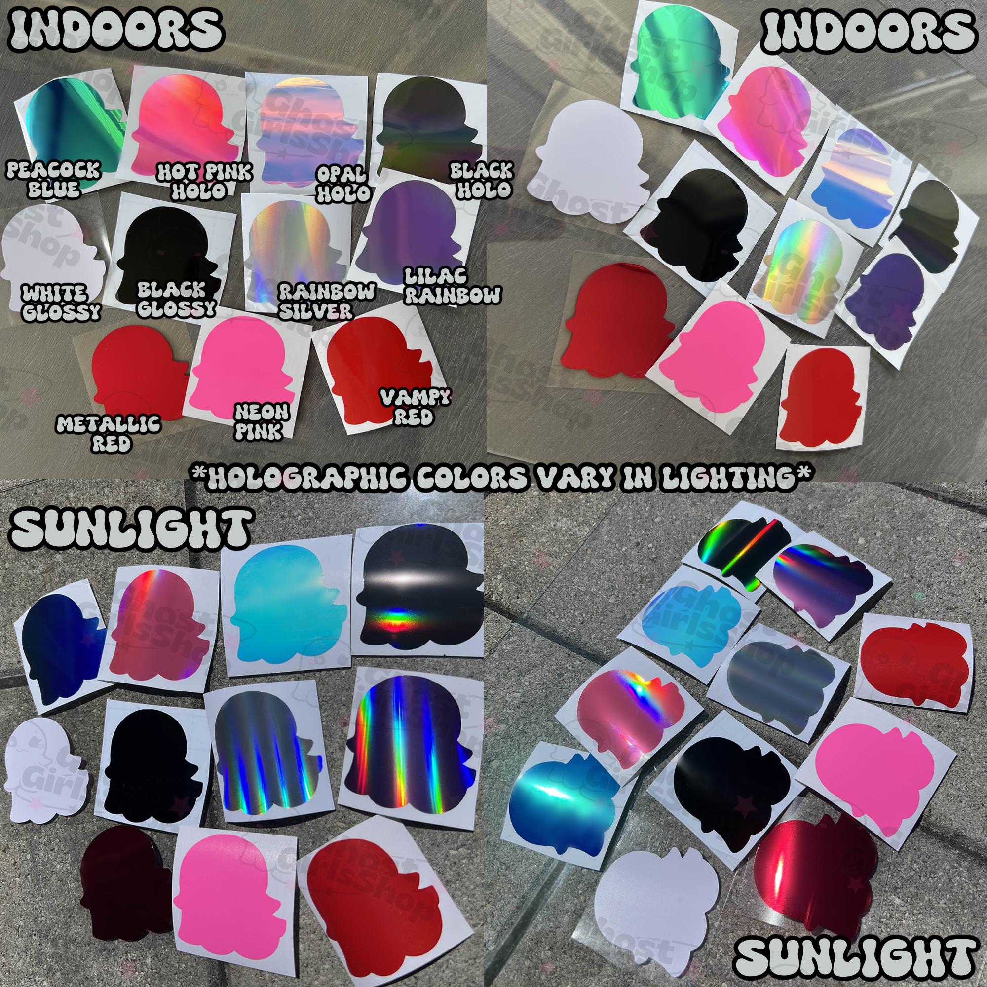 Illest JDM Kawaii Heart Car Decal Vinyl Sticker / Holographic Vinyl ...
