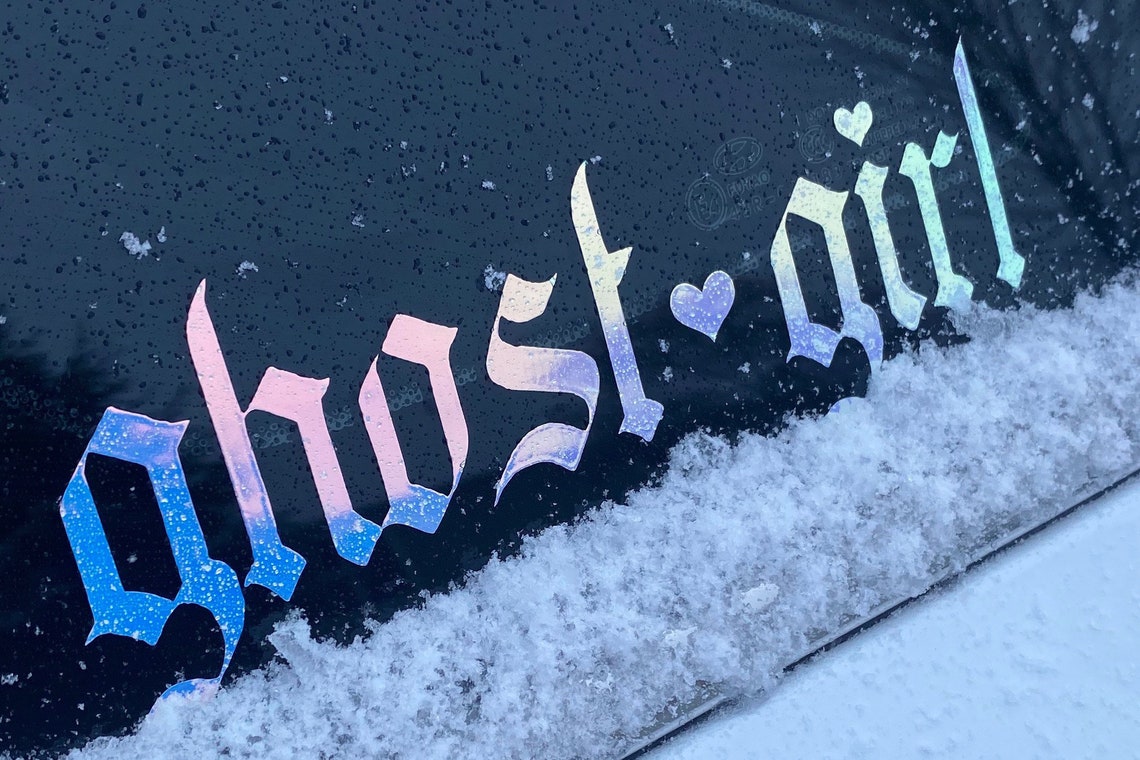 Ghost Girl JDM Kawaii Vinyl Car Decal | Etsy