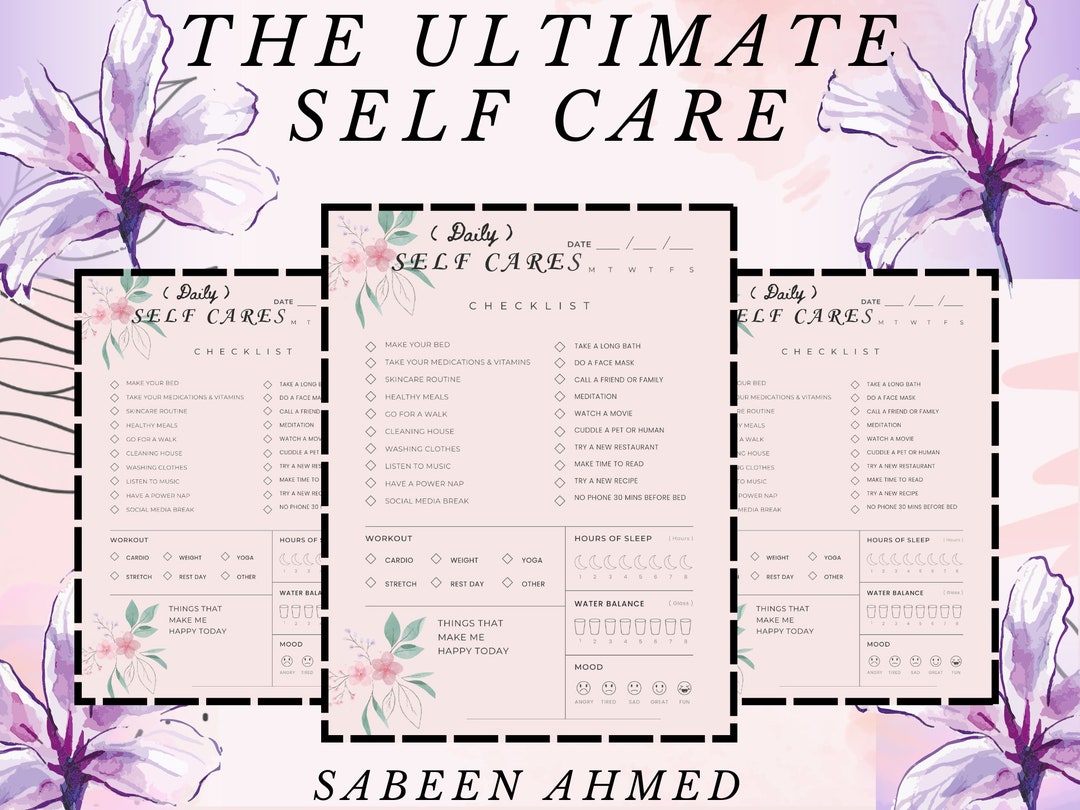 Customizable Organized Editable PDF Planner Productivity Selfcare ...
