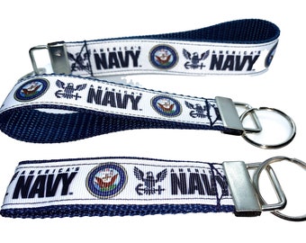 Navy Keychain - Etsy