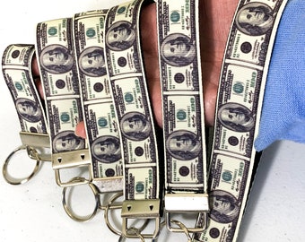 100 Bill Keychain - Etsy