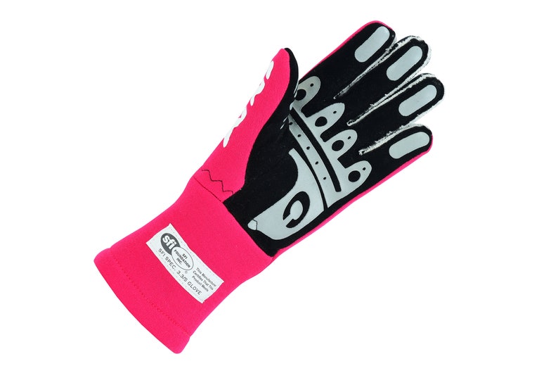 Fluorescent Skeleton Auto Racing Gloves: SFI Nomex Double Layer - Etsy