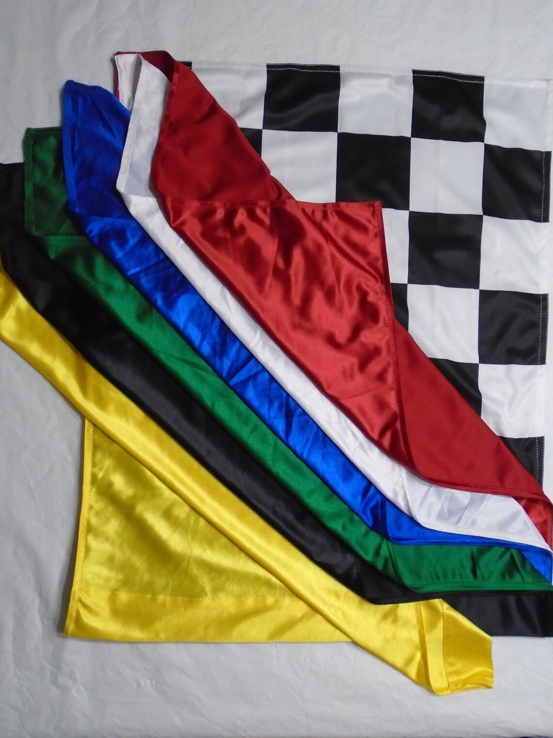 Race Track Flags NASCAR Official Full Size Hand Held Racing Complete ...