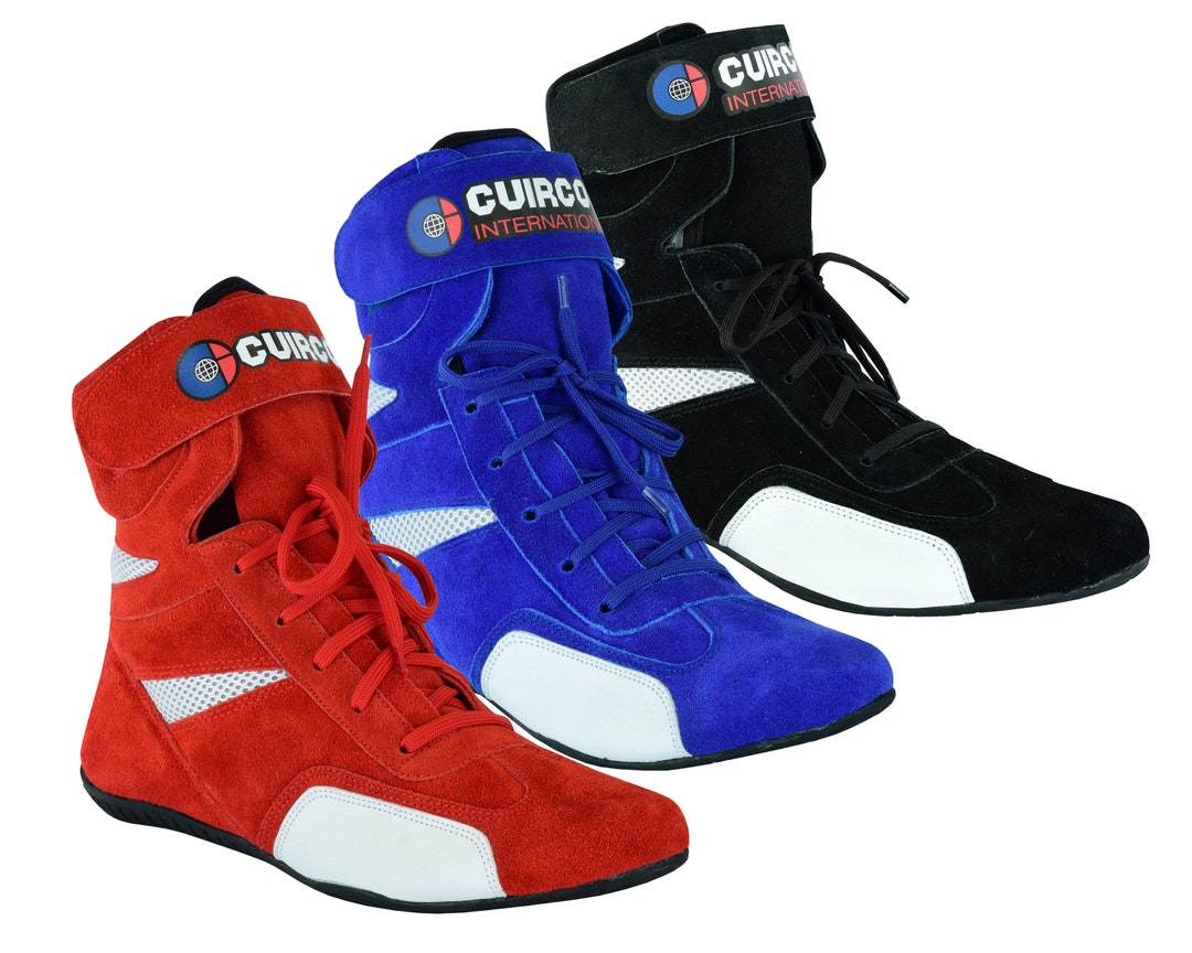 Cuircon High-top Racing Driving Shoes Black Suede Go Karting Boot ...