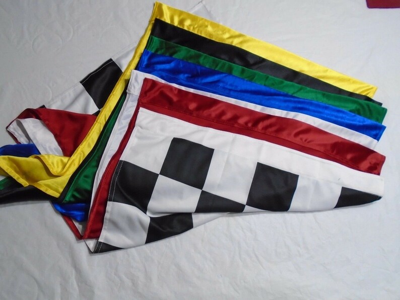 Race Track Flags NASCAR Official Full Size Hand Held Racing Complete ...