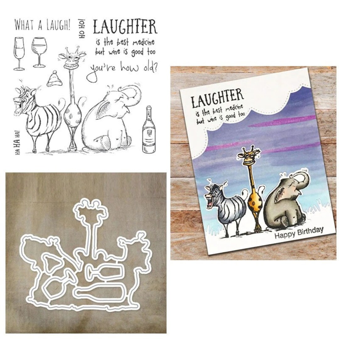 2pcs/lot Elefant Zebra Giraffe Wein klar Briefmarken Set und - Etsy.de
