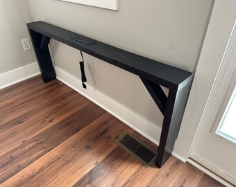 Solid Wood Sofa Table Handmade With Multiple Stain Options - Etsy