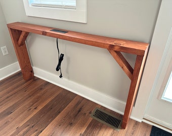 Solid Wood Sofa Table Handmade With Multiple Stain Options - Etsy