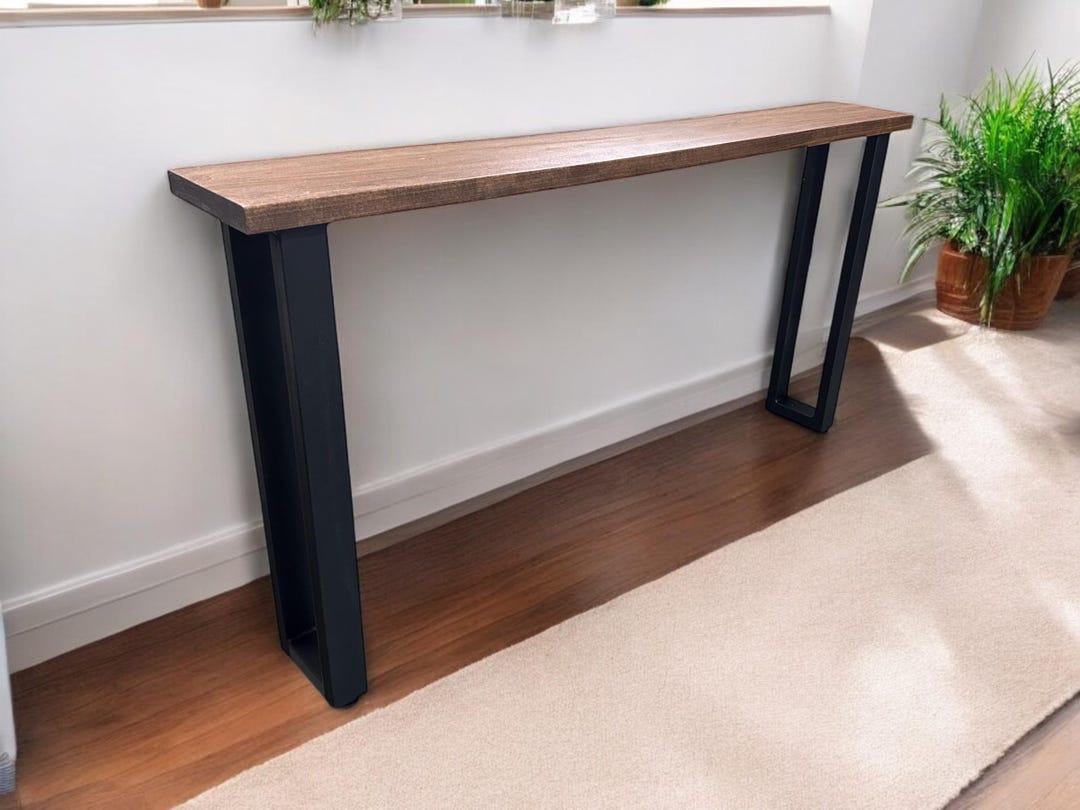 Modern Wood Console Table With Metal U-legs - Etsy
