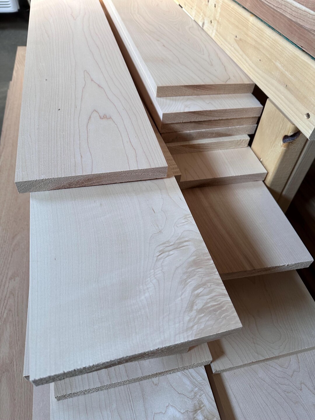 Solid 1x8 Hard Maple Boards - Etsy