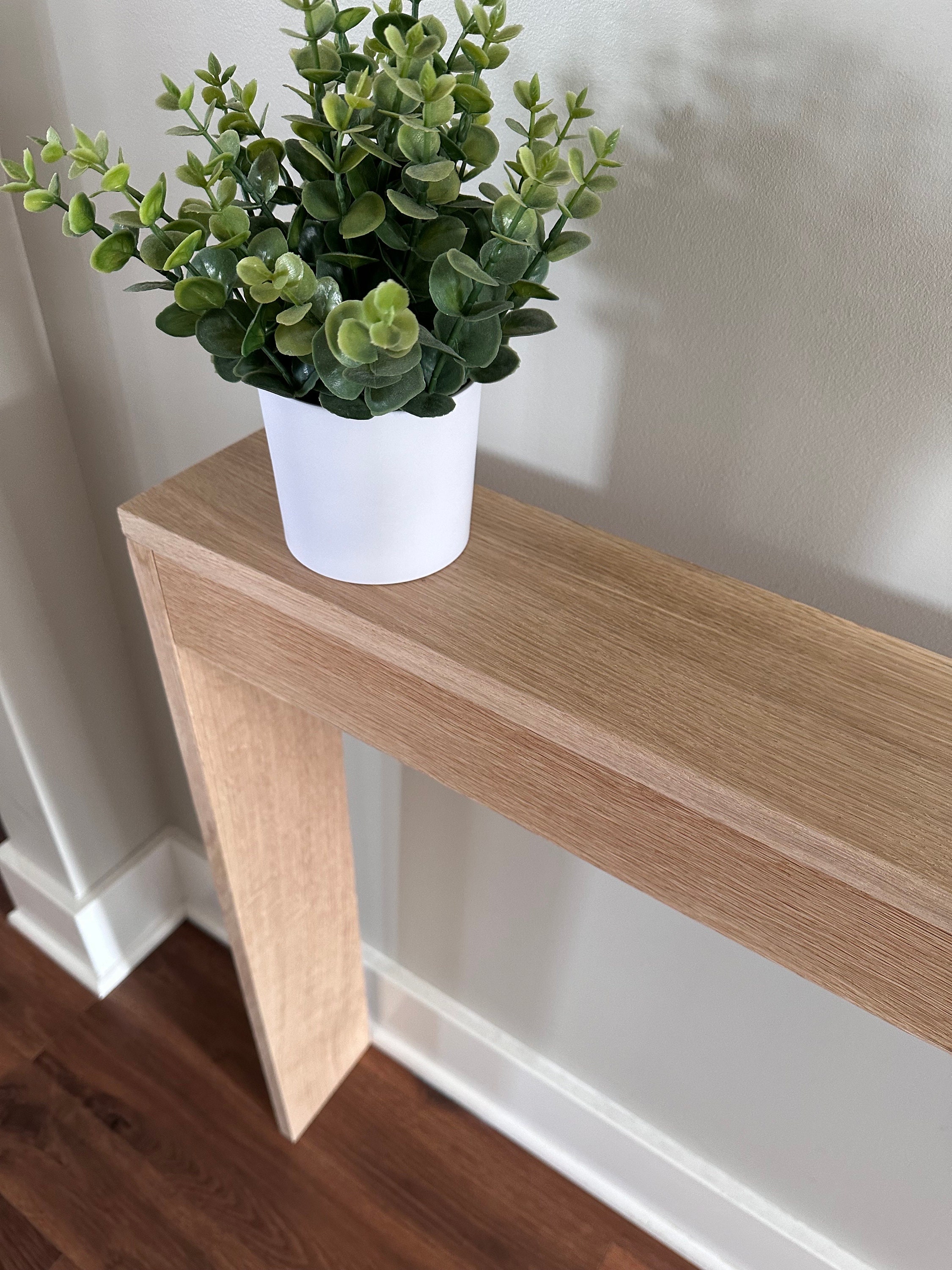 Console table white oak store