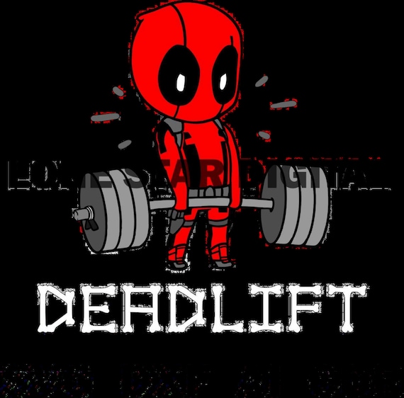 Deadpool Deadlift Svg | Etsy