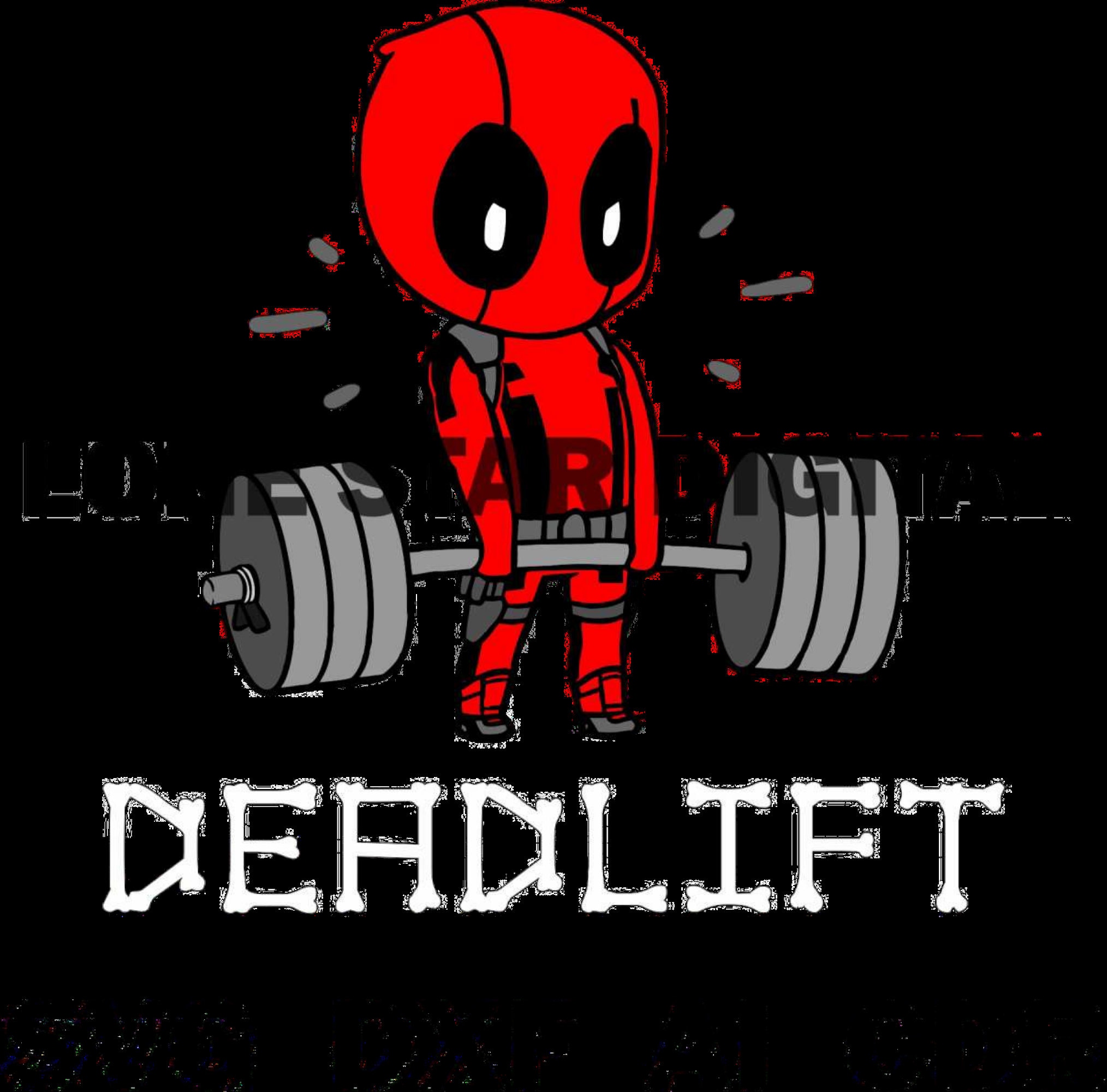 Deadpool Deadlift Svg - Etsy