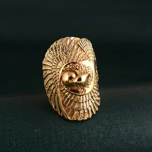 Thunderbird Ring, Hawk Ring, Eagle Ring, Engraved Ring, Thumb Ring ...