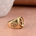 Man Gold Anchor Ring Anchor Signet Ring Personalized Men's Ring Sailor ...