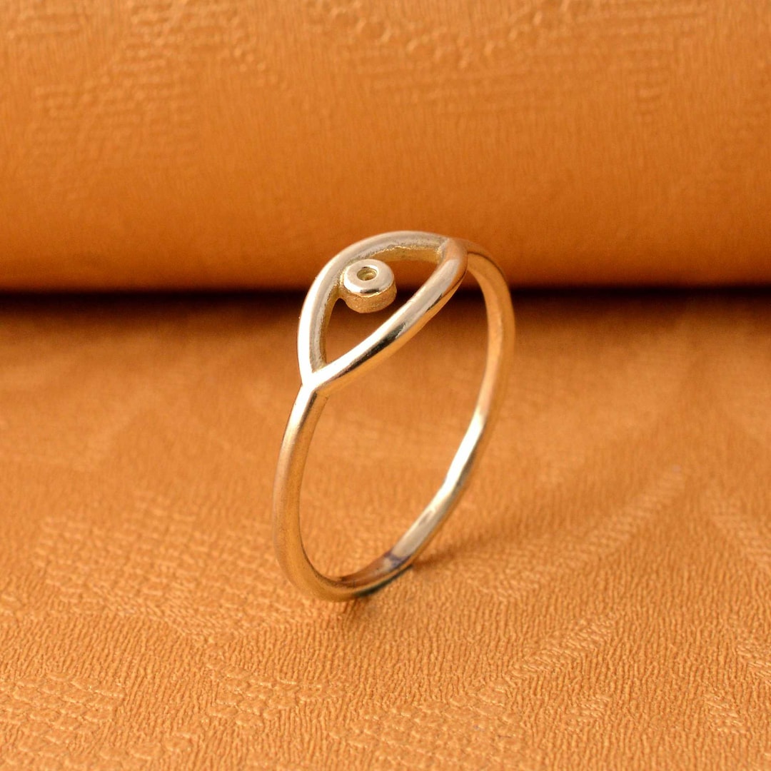Brass Eye Ring - Evil Eye Ring - Stacking Eye Ring - Eyeball Ring ...