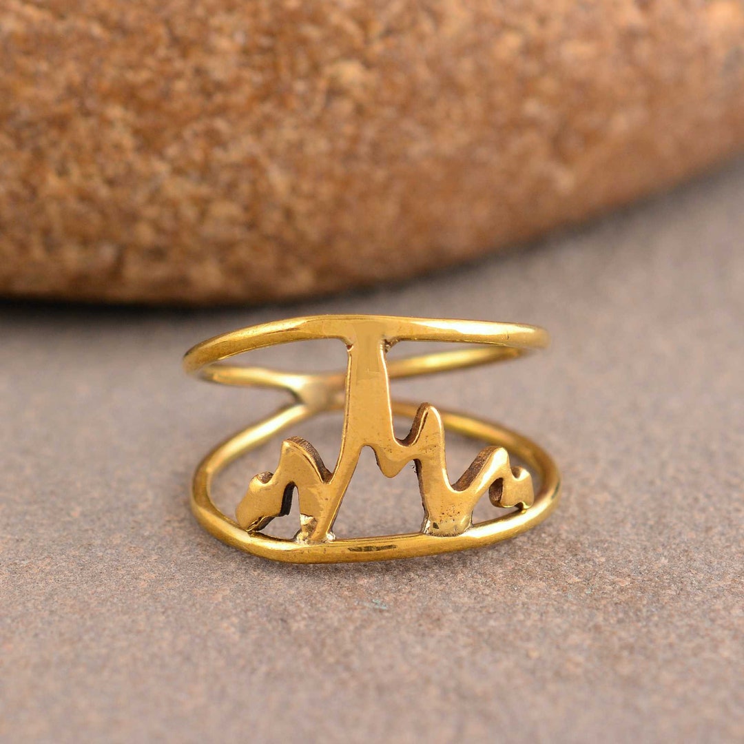 Mountain Ring, Traveler Ring, Mountain Range, Hiking Ring, Trendy Ring ...