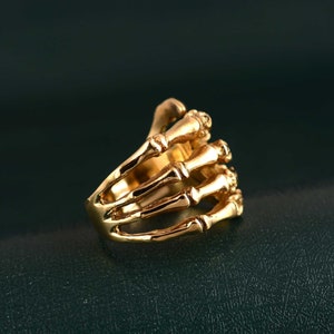 Skeleton Hand Ring, Finger Ring, Wrap-around Ring, Boho Ring, Skeleton ...