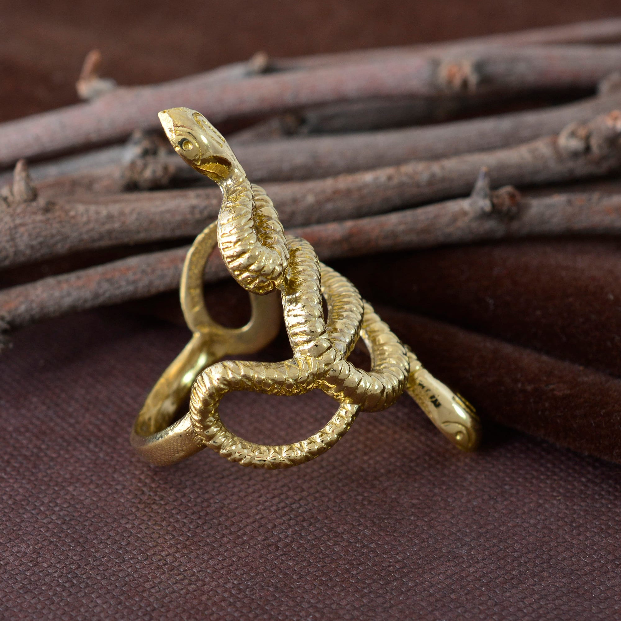 Double Headed Snake Ring Snake Ring Serpent Ring Reptile - Etsy