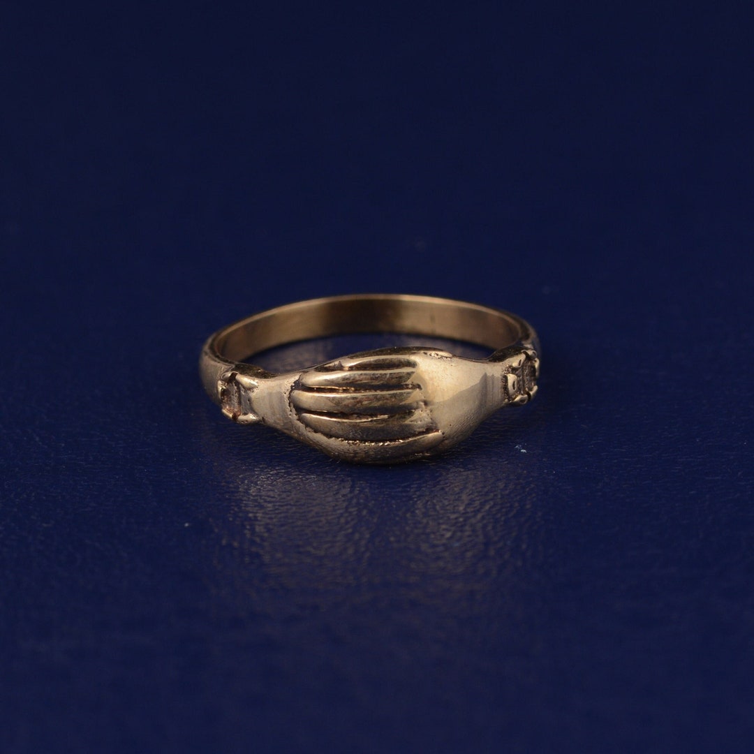 Handshake Ring, Claddagh Ring, Hugging Hands Ring, Holding Hands Ring ...