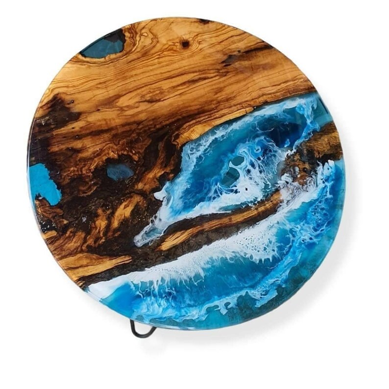 Epoxy River Table | Round Table | Coffee Table | End Table | Resin ...