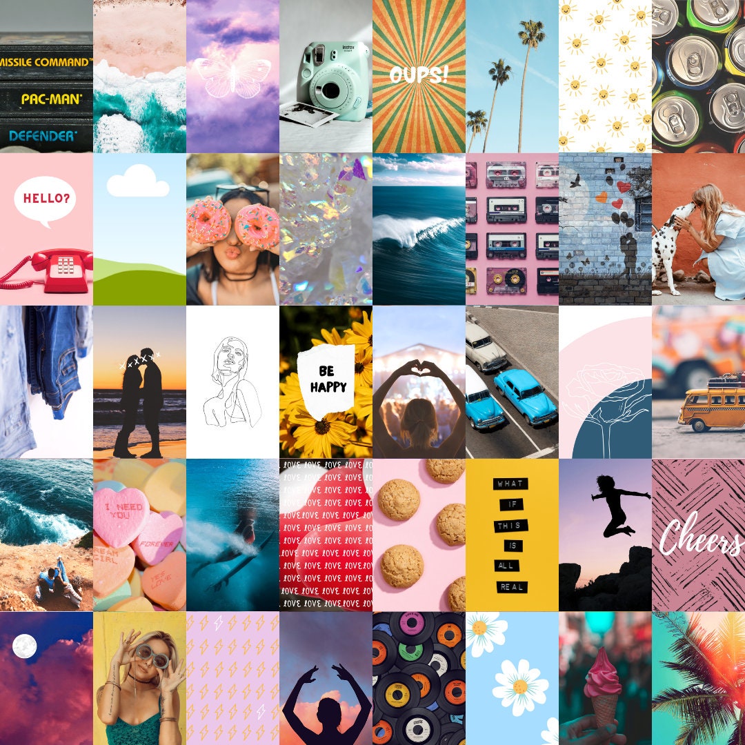 Trendy Wall Collage Kit, Set of 40 Photos, DIGITAL Prints - Etsy