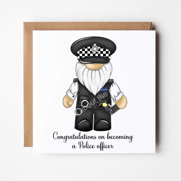 Police Officer Card - Etsy