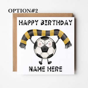 Kids Football Birthday Card, Football Fans Birthday Card, Happy ...