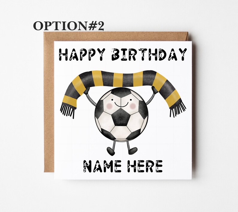 Kids Football Birthday Card, Football Fans Birthday Card, Happy ...