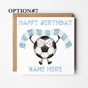 Kids Football Birthday Card, Football Fans Birthday Card, Happy ...