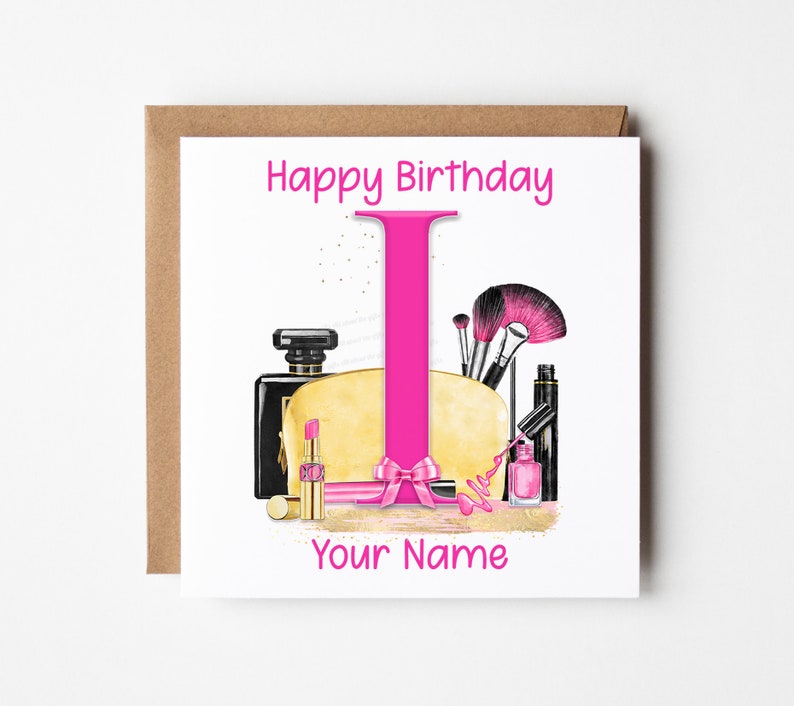 Makeup Birthday Card, Daughters Birthday Card, Beauty Student Birthday ...