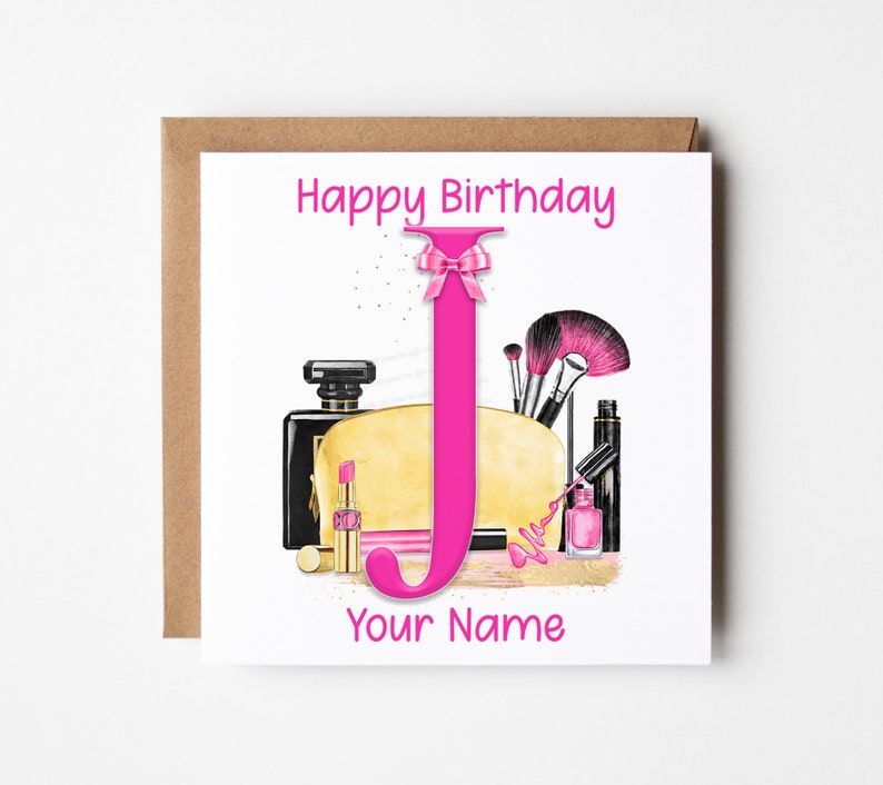 Makeup Birthday Card, Daughters Birthday Card, Beauty Student Birthday ...